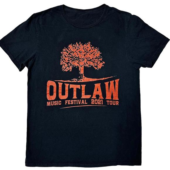 Source Unknown | Shirts | Outlaw Music Festival 22 Tour Graphic Tshirt ...